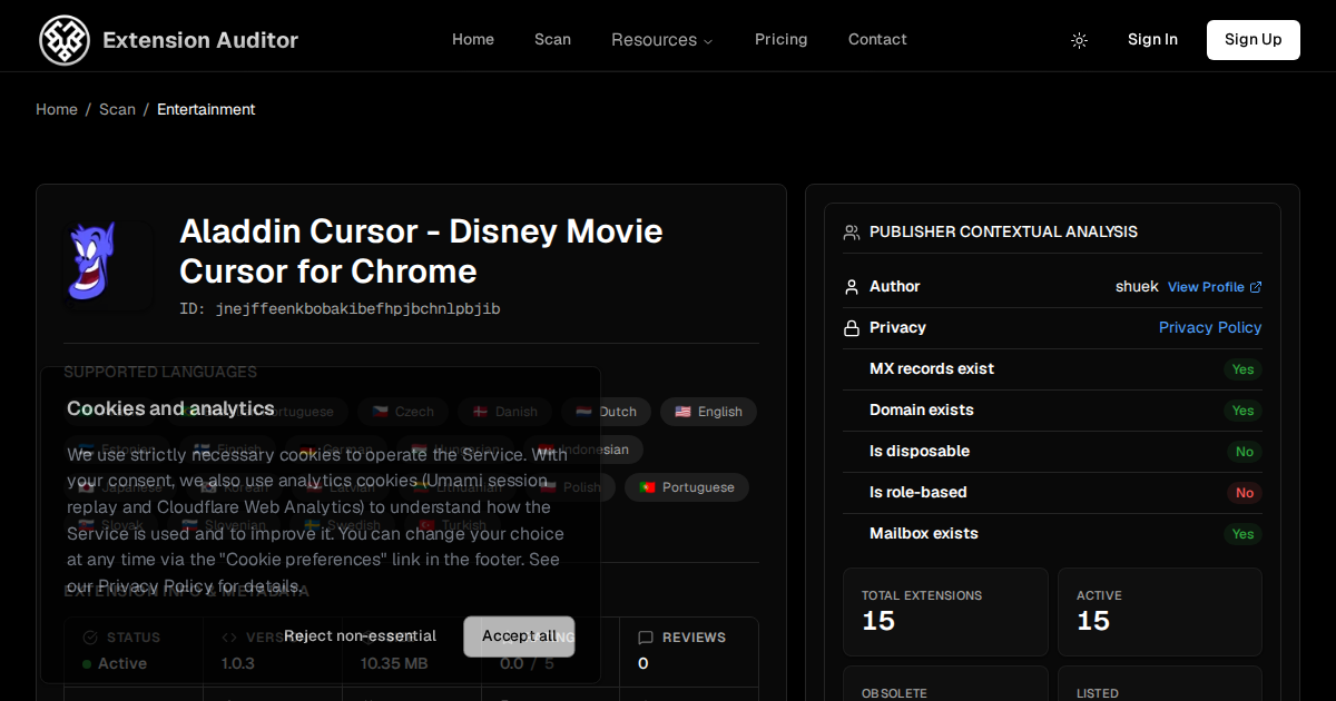 Aladdin Cursor - Disney Movie Cursor ... - Security Analysis